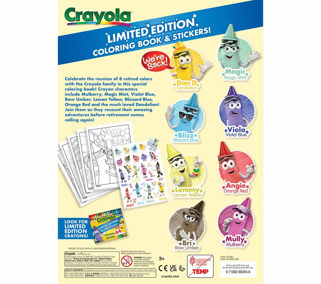 Crayola 96 Pages Coloring Book Limited Edition With Sticker Sheets – My ...
